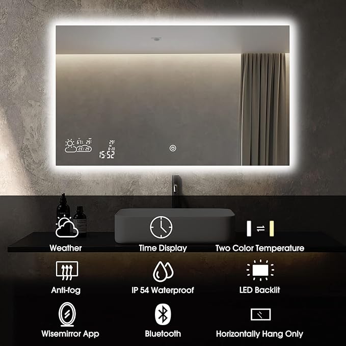 Top 10 Smart Bathroom Mirrors with LED & Bluetooth for 2025